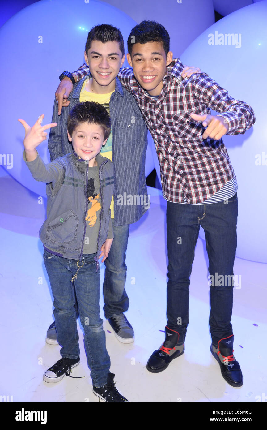 Davis Cleveland, Adam Irigoyen, Roshon Fegan at a public appearance for ...