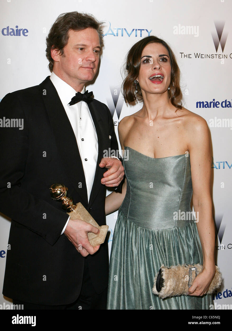 Colin Firth Wife Colin Firth En Zijn Vriendin Livia Bij De Bafta