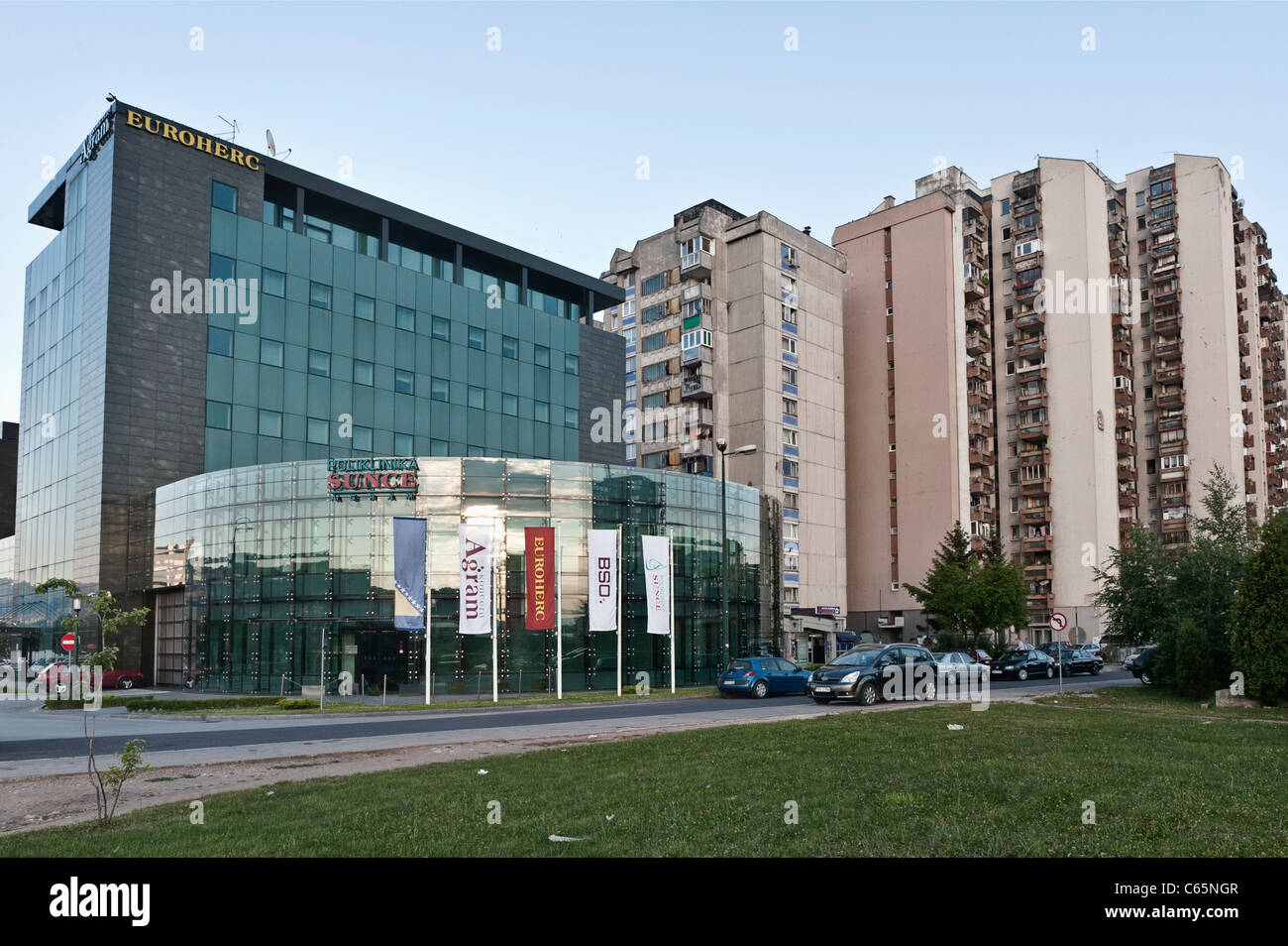 Business building which was build after Bosnian war in Alipasino Polje ...