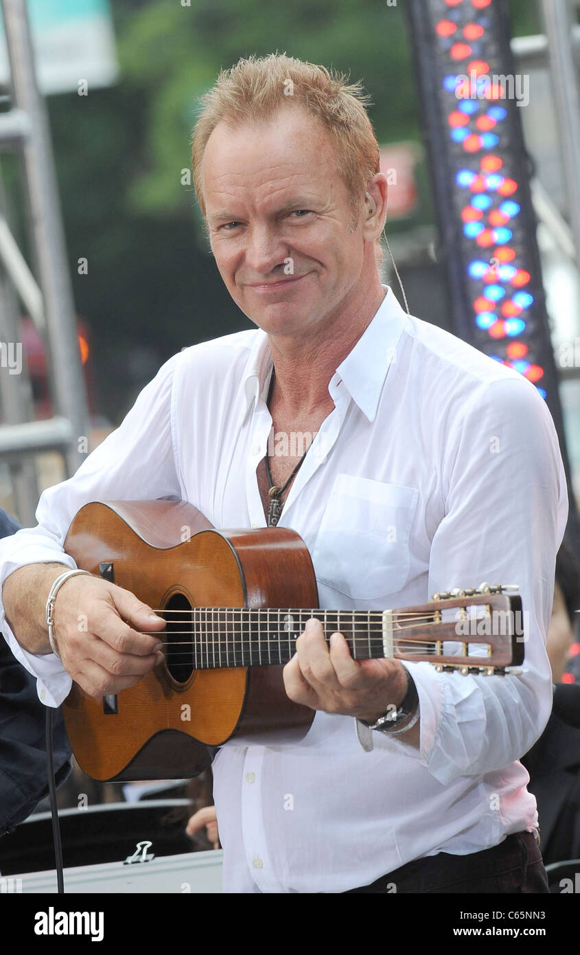 Sting on stage for The Early Show Concert Featuring STING, CBS Early ...