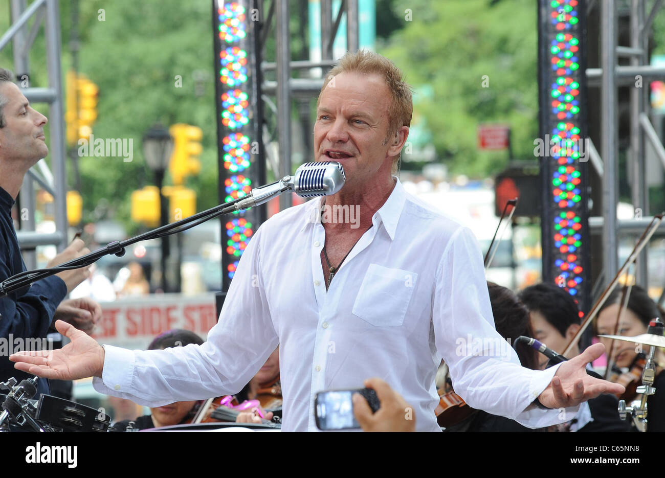 Sting on stage for The Early Show Concert Featuring STING, CBS Early ...