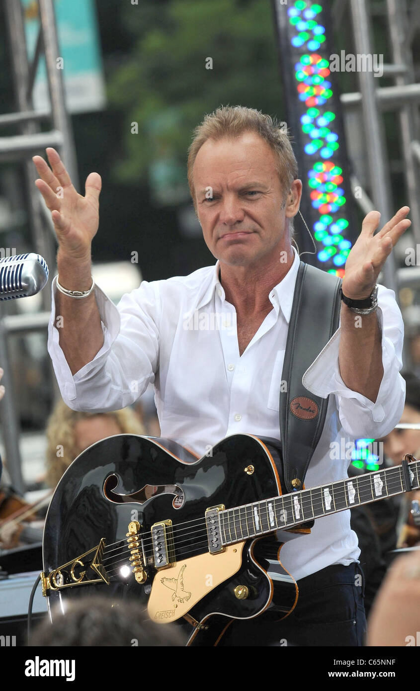 Sting on stage for The Early Show Concert Featuring STING, CBS Early ...