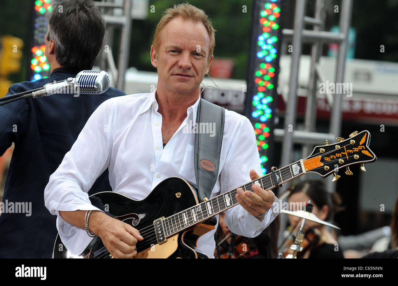 Sting on stage for The Early Show Concert Featuring STING, CBS Early ...