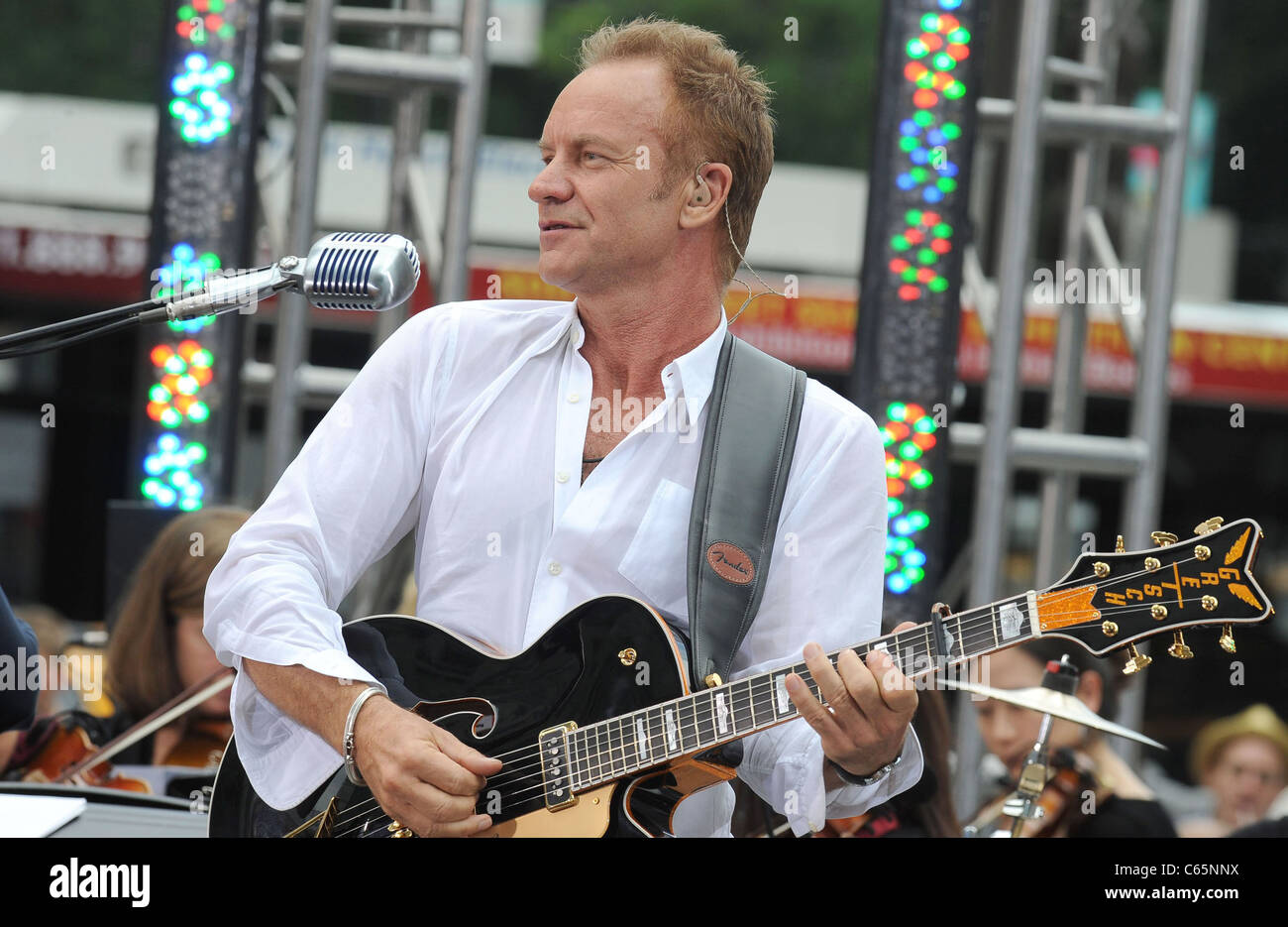 Sting on stage for The Early Show Concert Featuring STING, CBS Early ...
