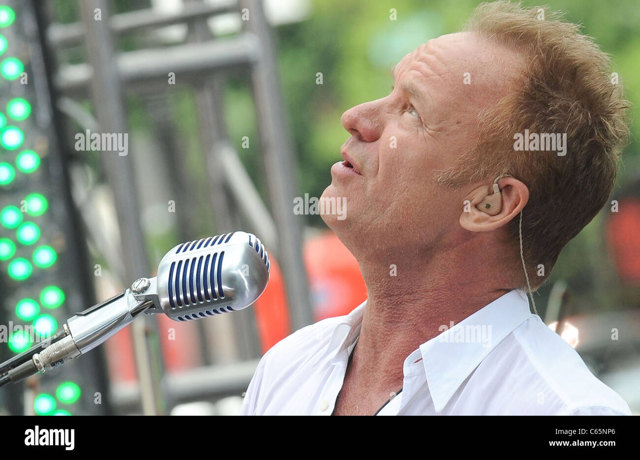 Sting on stage for The Early Show Concert Featuring STING, CBS Early ...