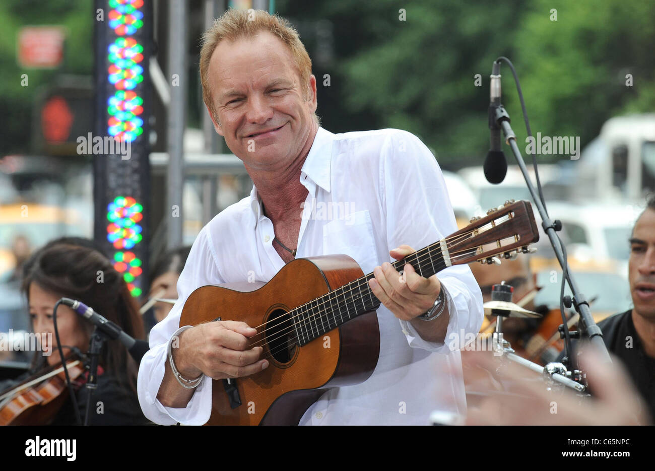 Sting on stage for The Early Show Concert Featuring STING, CBS Early ...