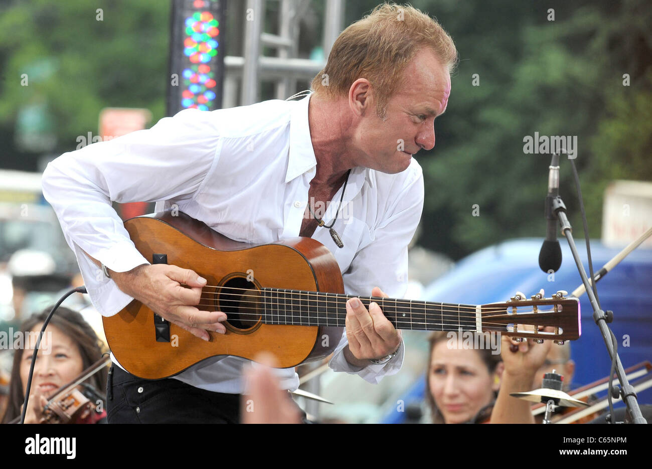 Sting on stage for The Early Show Concert Featuring STING, CBS Early ...