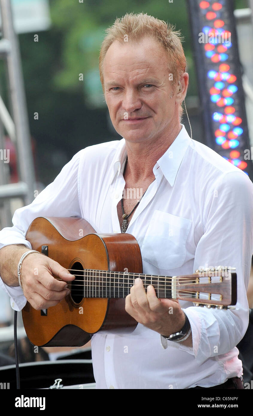 Sting on stage for The Early Show Concert Featuring STING, CBS Early ...
