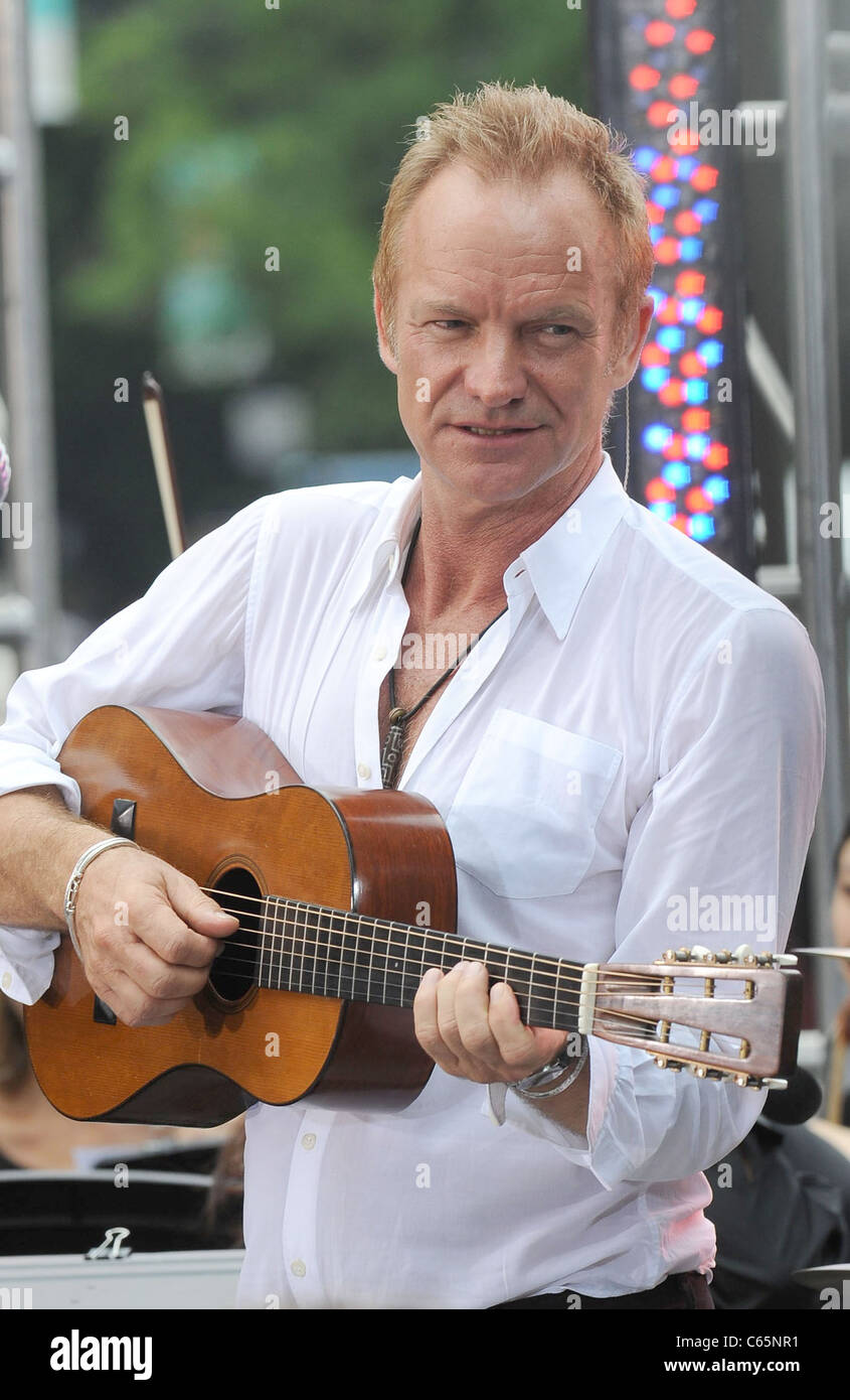 Sting on stage for The Early Show Concert Featuring STING, CBS Early ...