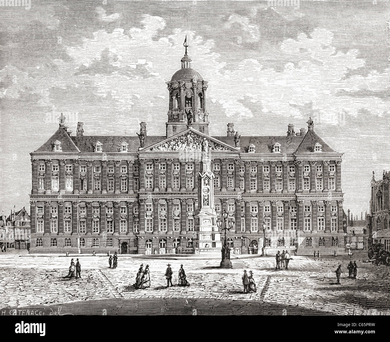 Royal palace dam square royal palace amsterdam hi-res stock photography ...