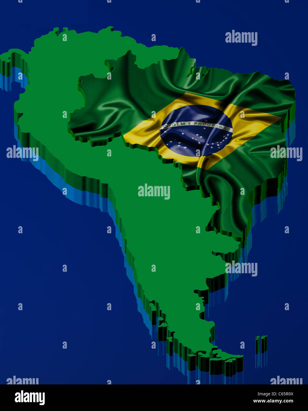 Brazil political map hi-res stock photography and images - Alamy