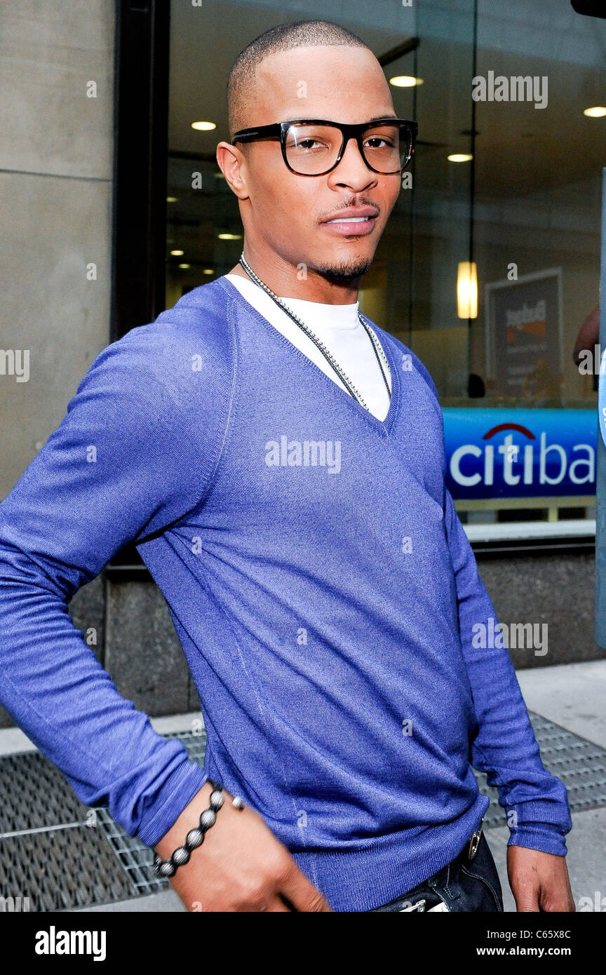T.I., leaves the 'Today' taping at the NBC Rockefeller Center Studios ...