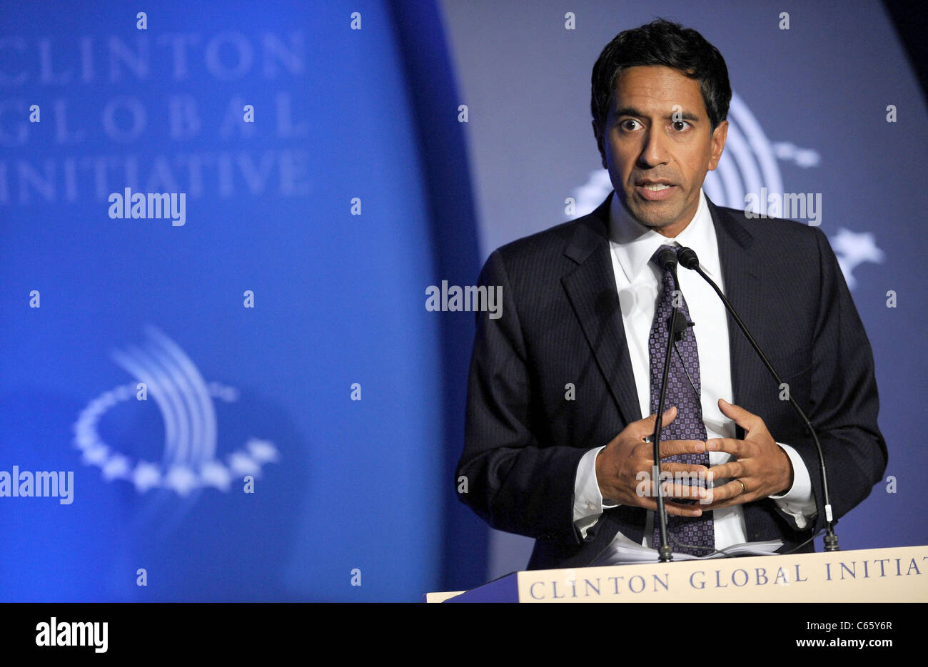 Sanjay Gupta in attendance for Annual Clinton Global Initiative (CGI ...