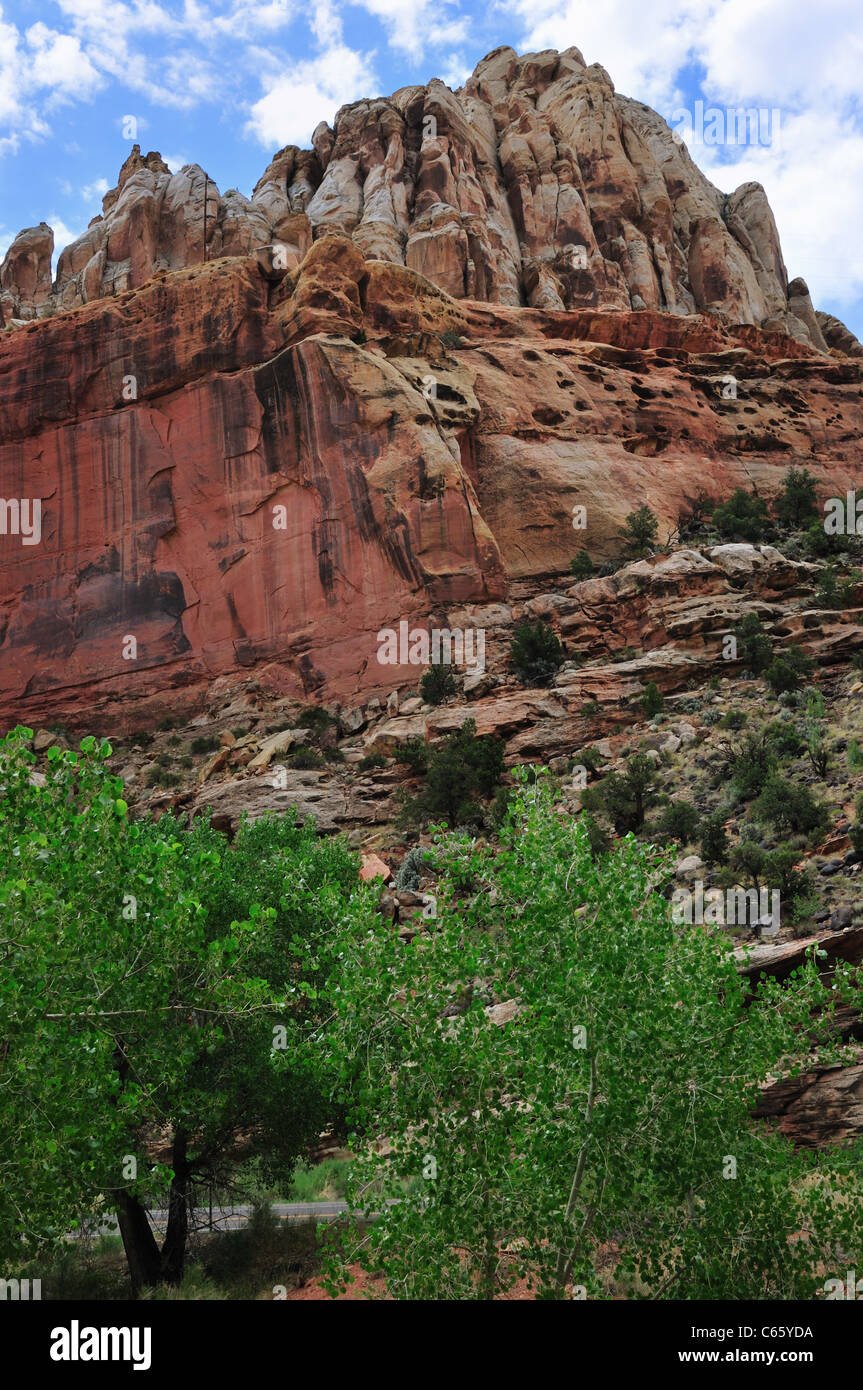 Capitol dome, a rock formation reminiscent of the capitol, in Capitol ...