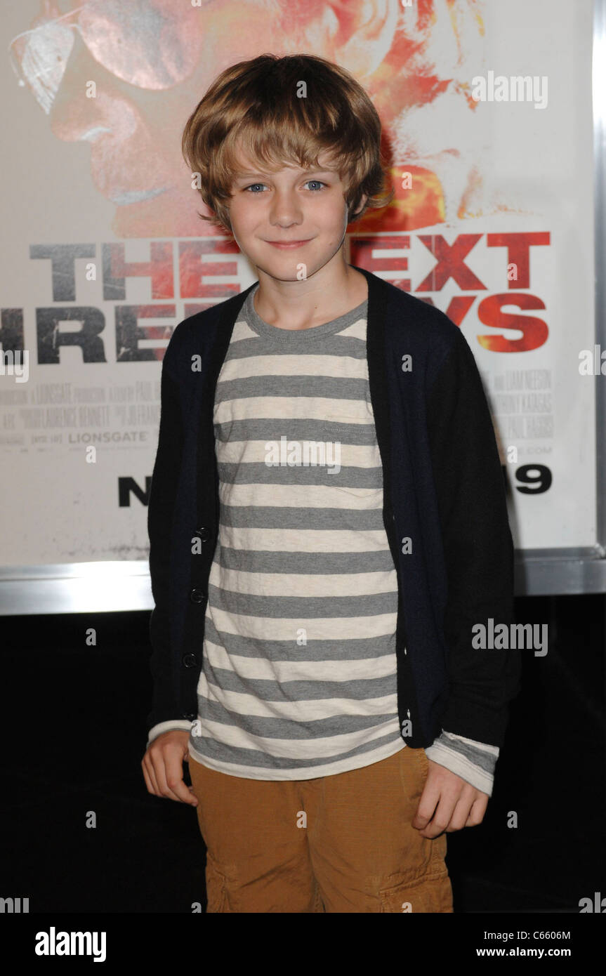 Ty Simpkins at arrivals for THE NEXT THREE DAYS Premiere, Directors ...