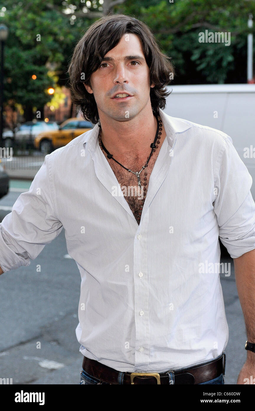 Polo player Nacho Figueras, enters the Thompson Hotel in Soho out and ...