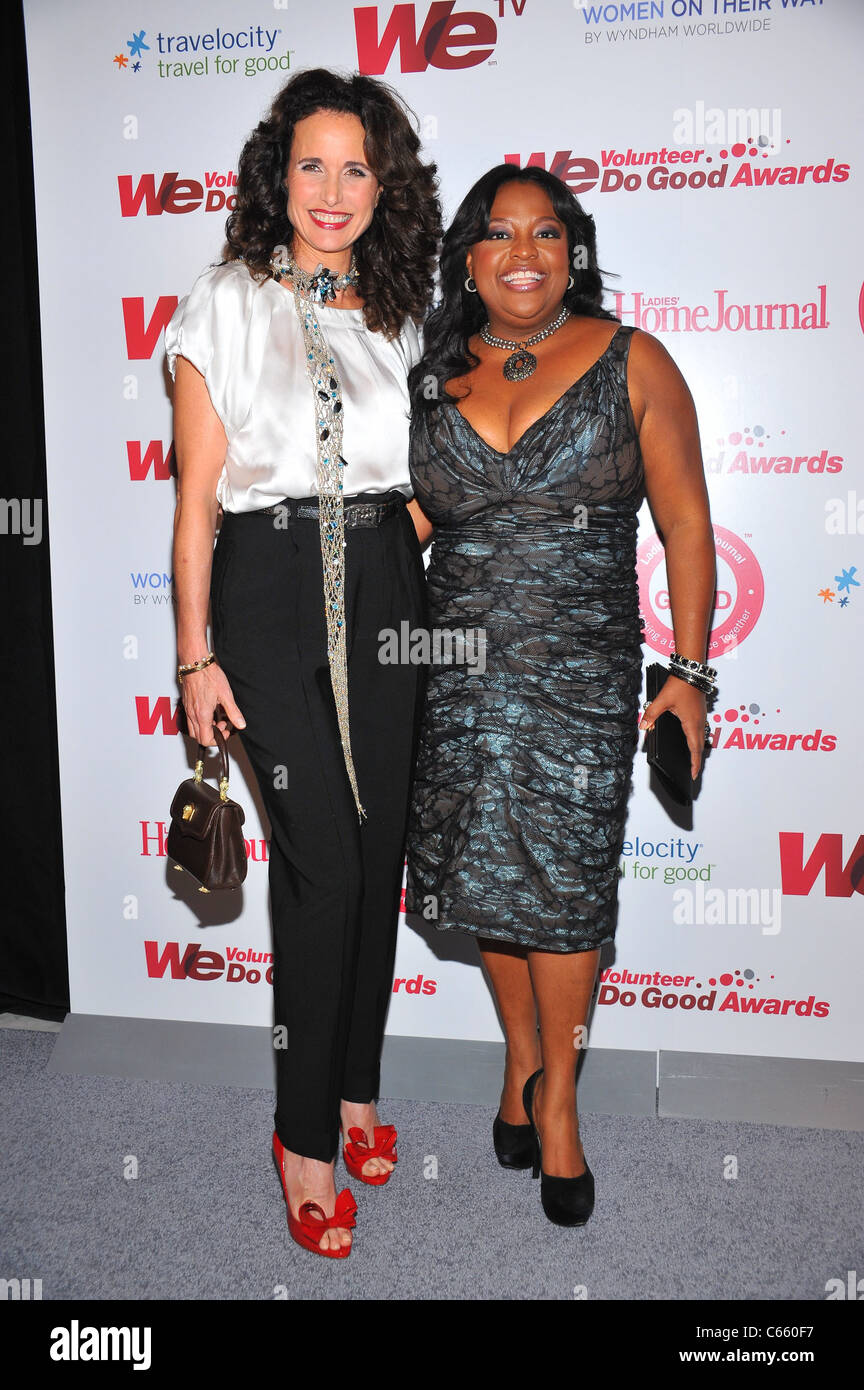 Andie MacDowell, Sherri Shepherd at arrivals for WE DO GOOD Awards ...
