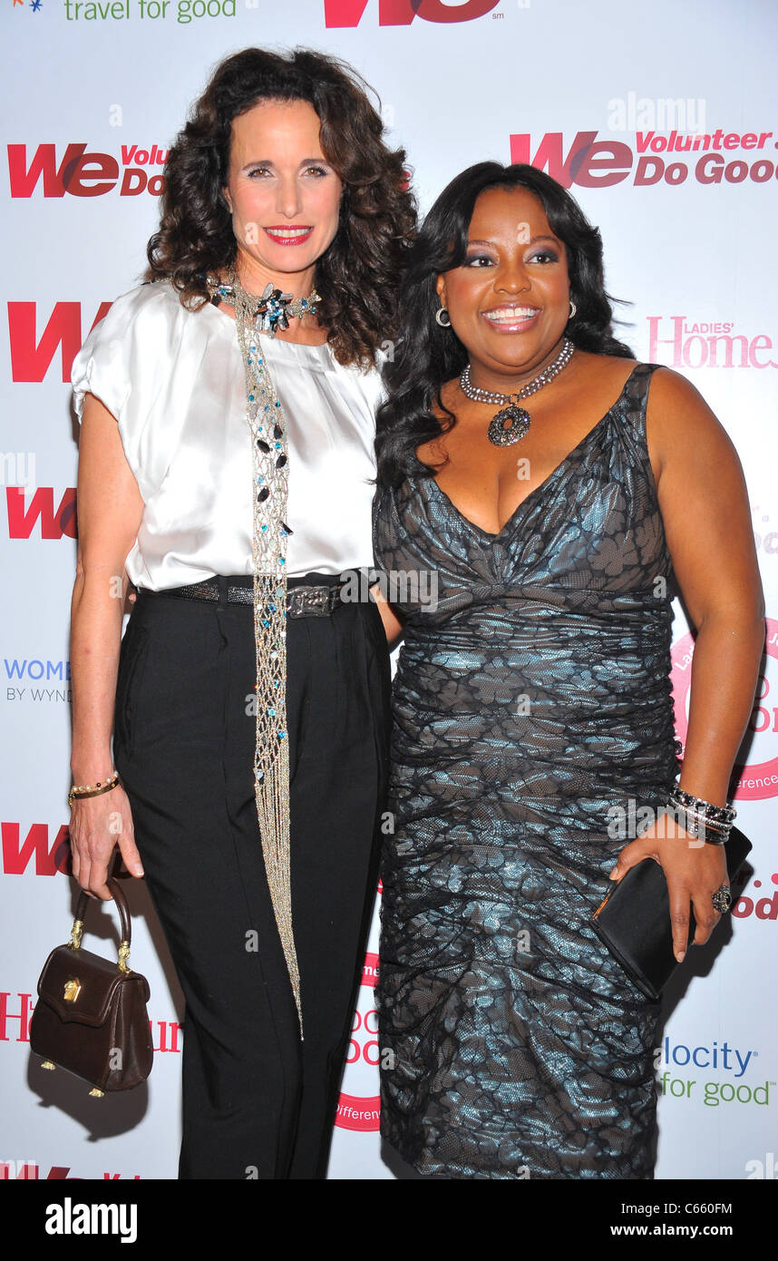 Andie MacDowell, Sherri Shepherd at arrivals for WE DO GOOD Awards ...