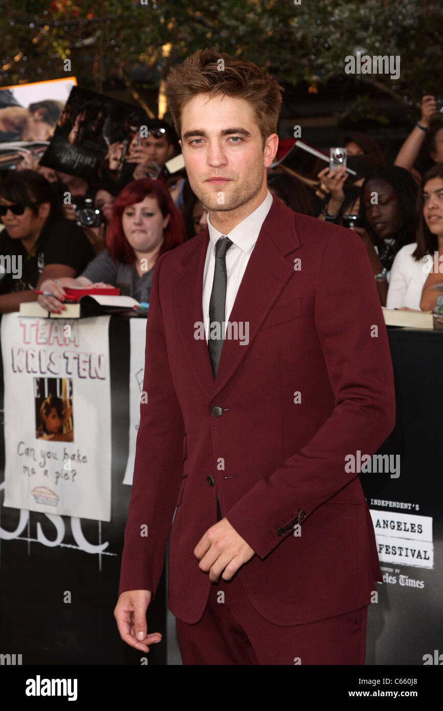 Robert Pattinson (wearing a Gucci suit) at arrivals for THE TWILIGHT ...