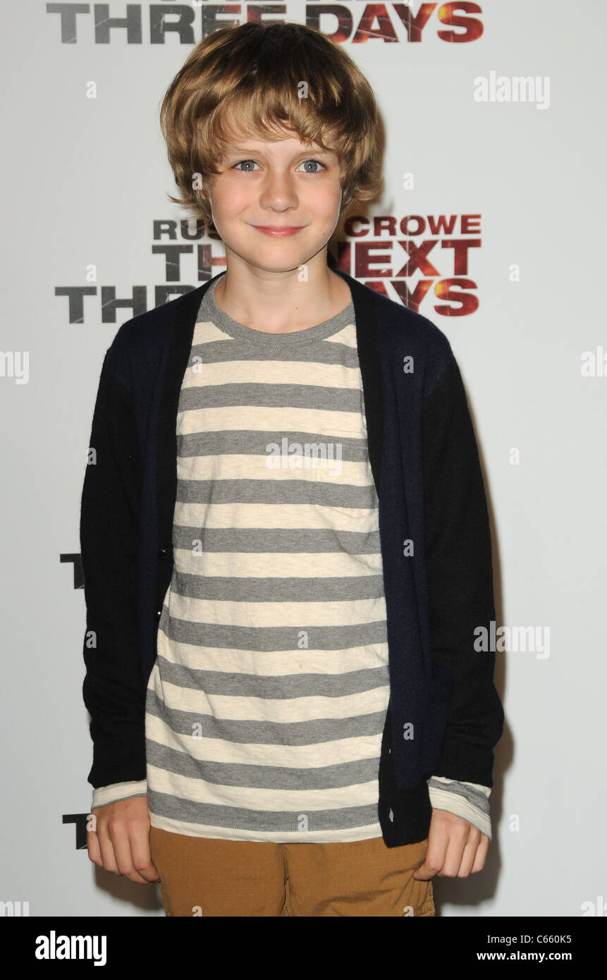 Ty Simpkins at arrivals for THE NEXT THREE DAYS Premiere, Directors ...