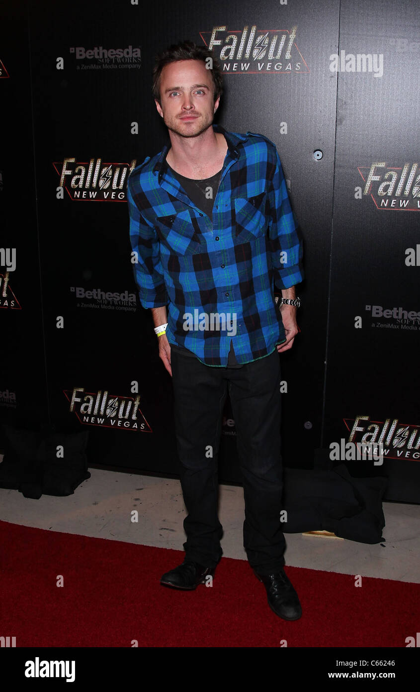 Aaron Paul in attendance for FALLOUT: NEW VEGAS Launch Party, Rain at ...