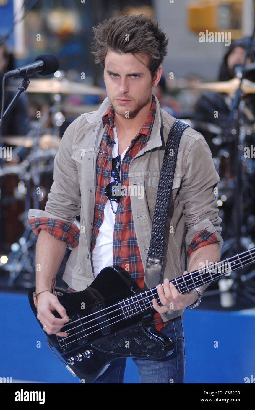 Jared Followill on stage for NBC Today Show Concert with Kings of Leon ...