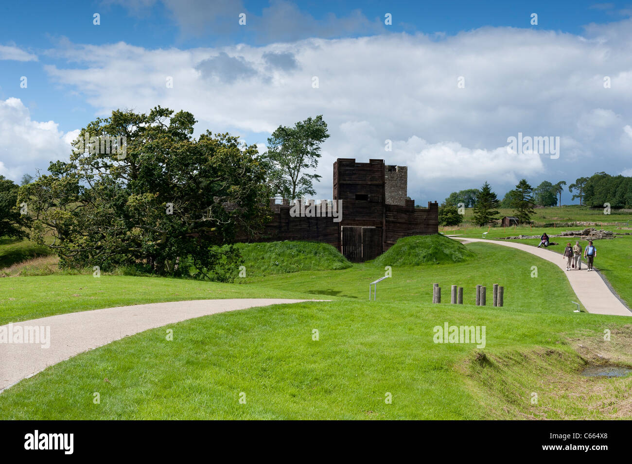 Vindolanda Roman Fort includes reconstructions to give an idea of the ...
