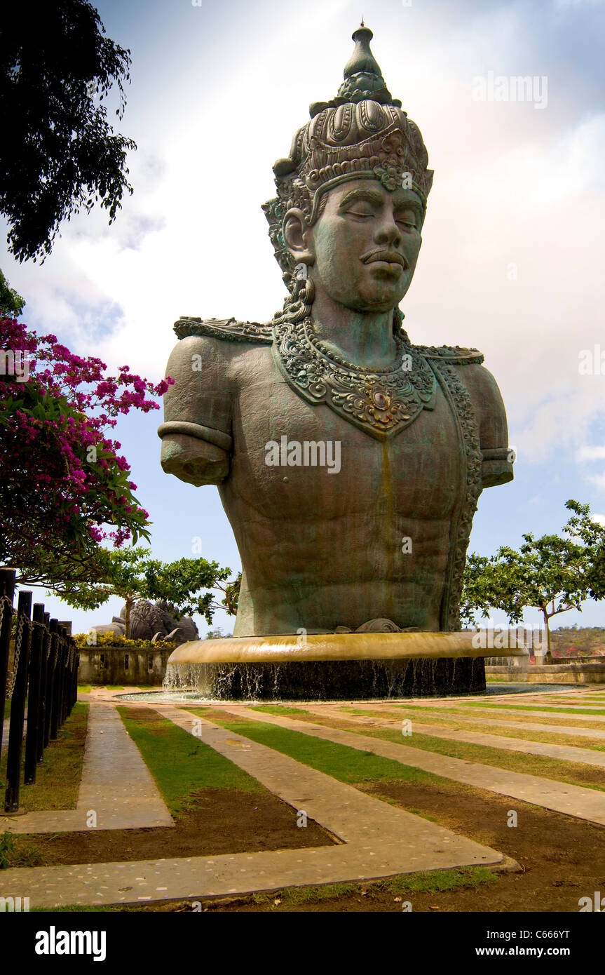 Statue of Hindu God Visnu at Garuda Wisnu Kencana Cultural Park, Bali ...