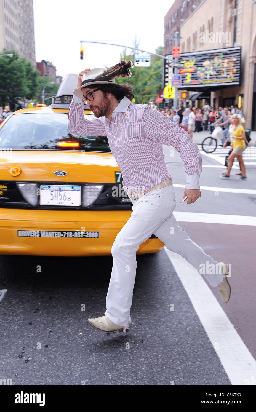 Singer Sean Lennon, walks in the East Village out and about for ...