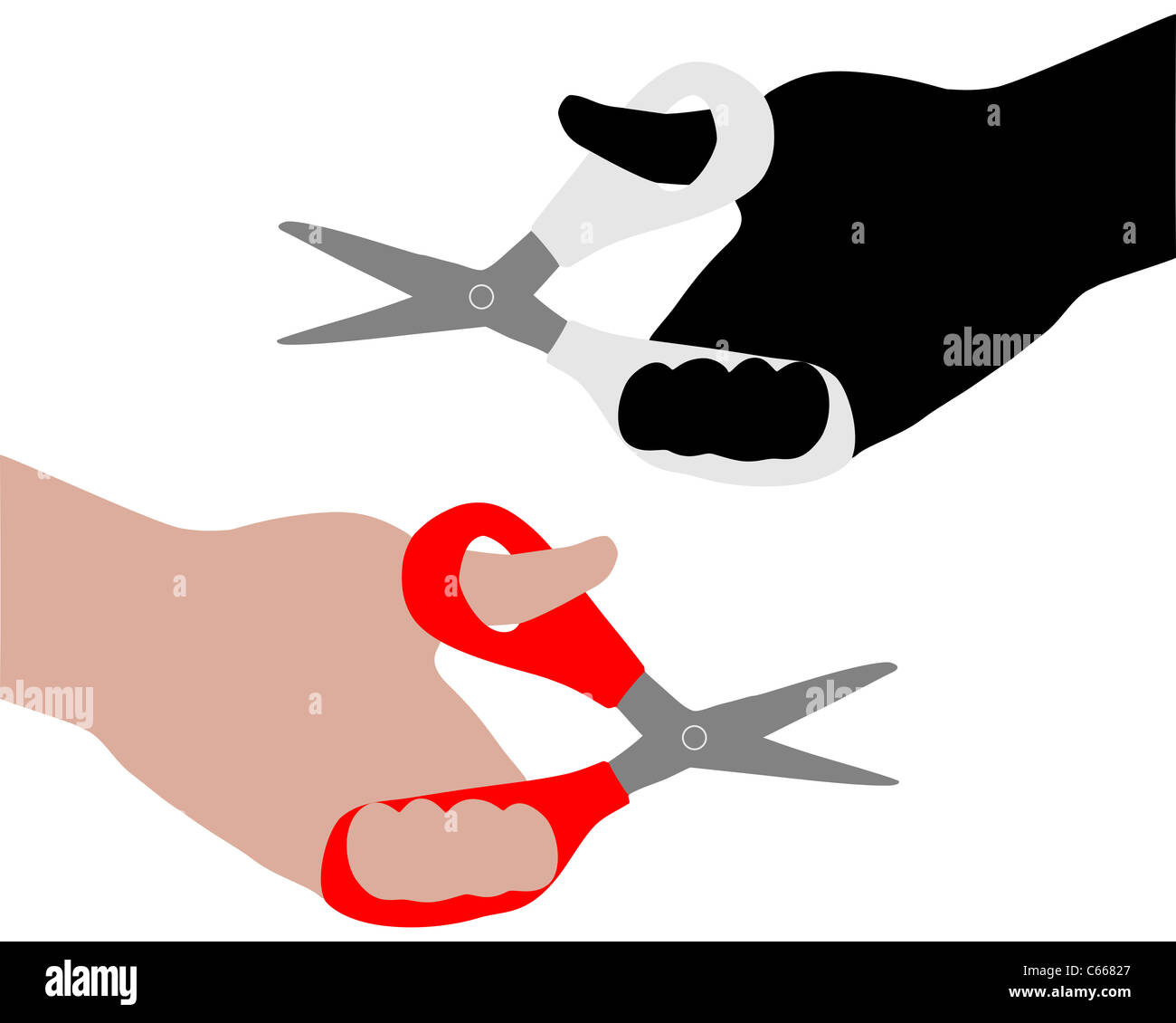 Knife with scissors Stock Photo - Alamy