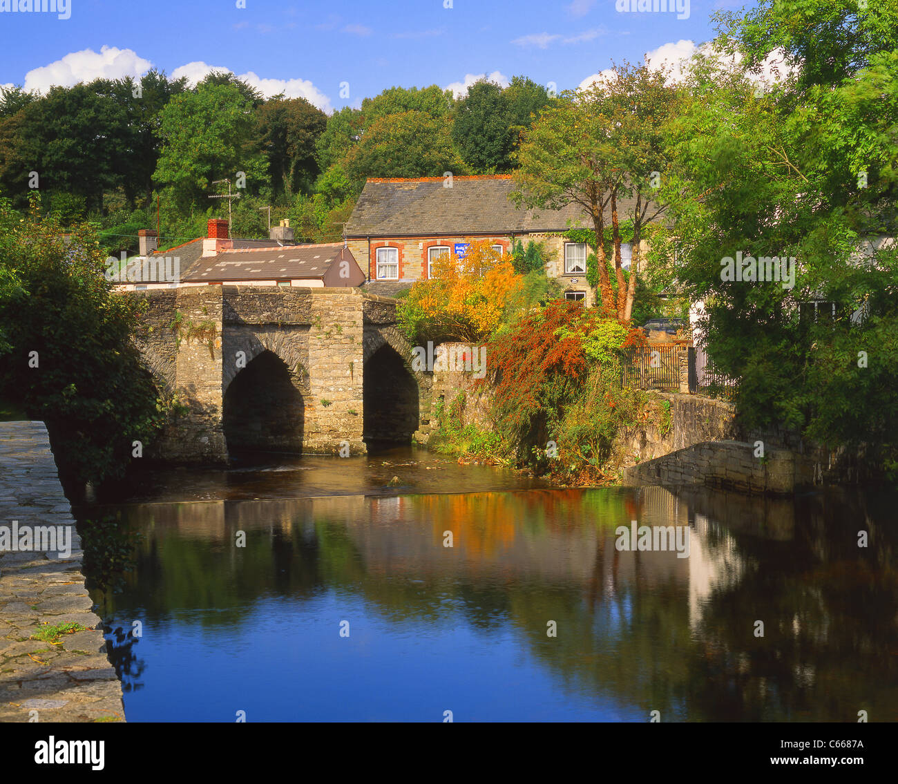 UK,Devon,Dartmoor, Horrabridge & River Walkham Stock Photo - Alamy