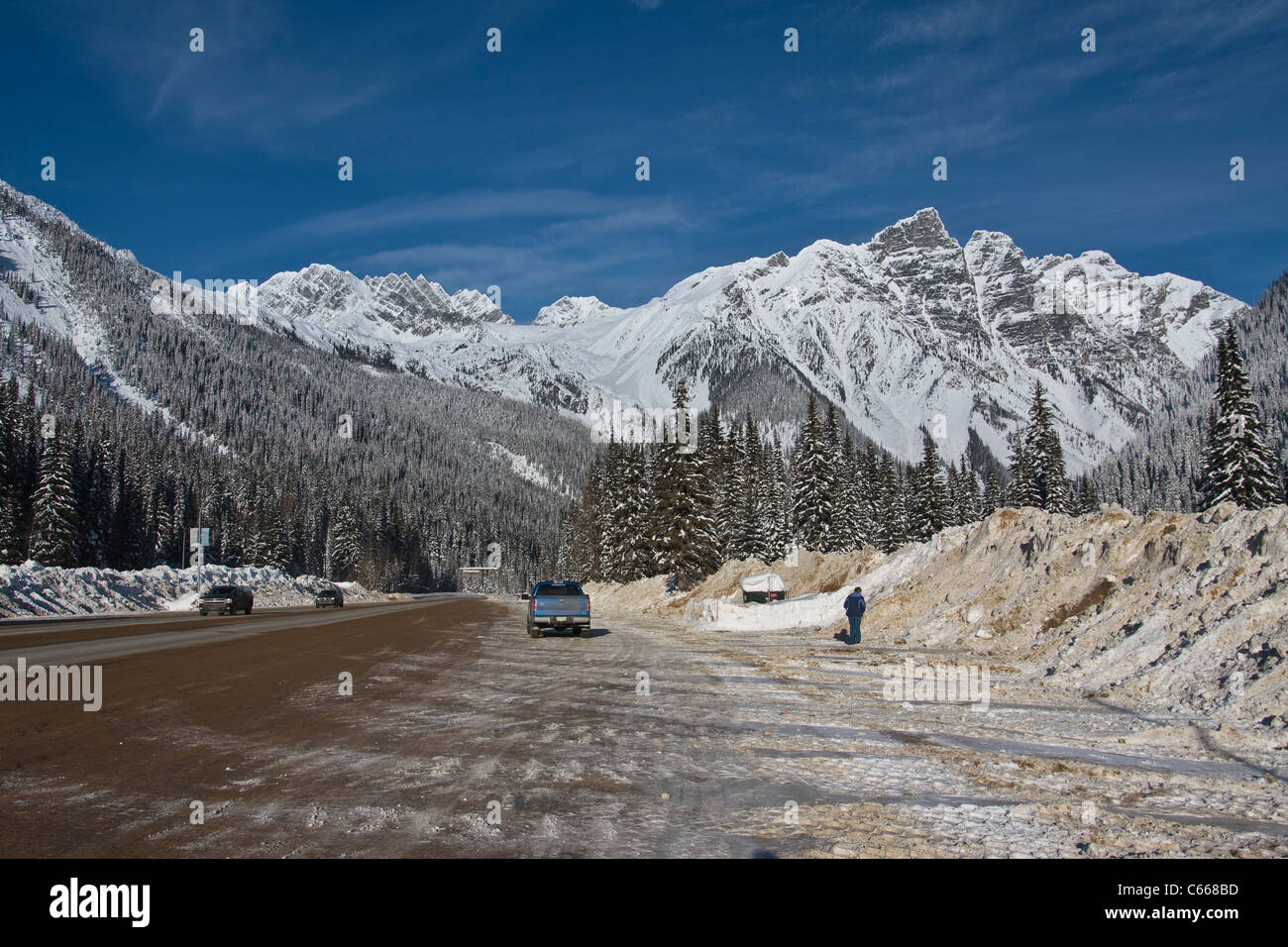 Rogers Pass in the Canadian Rockies Stock Photo - Alamy