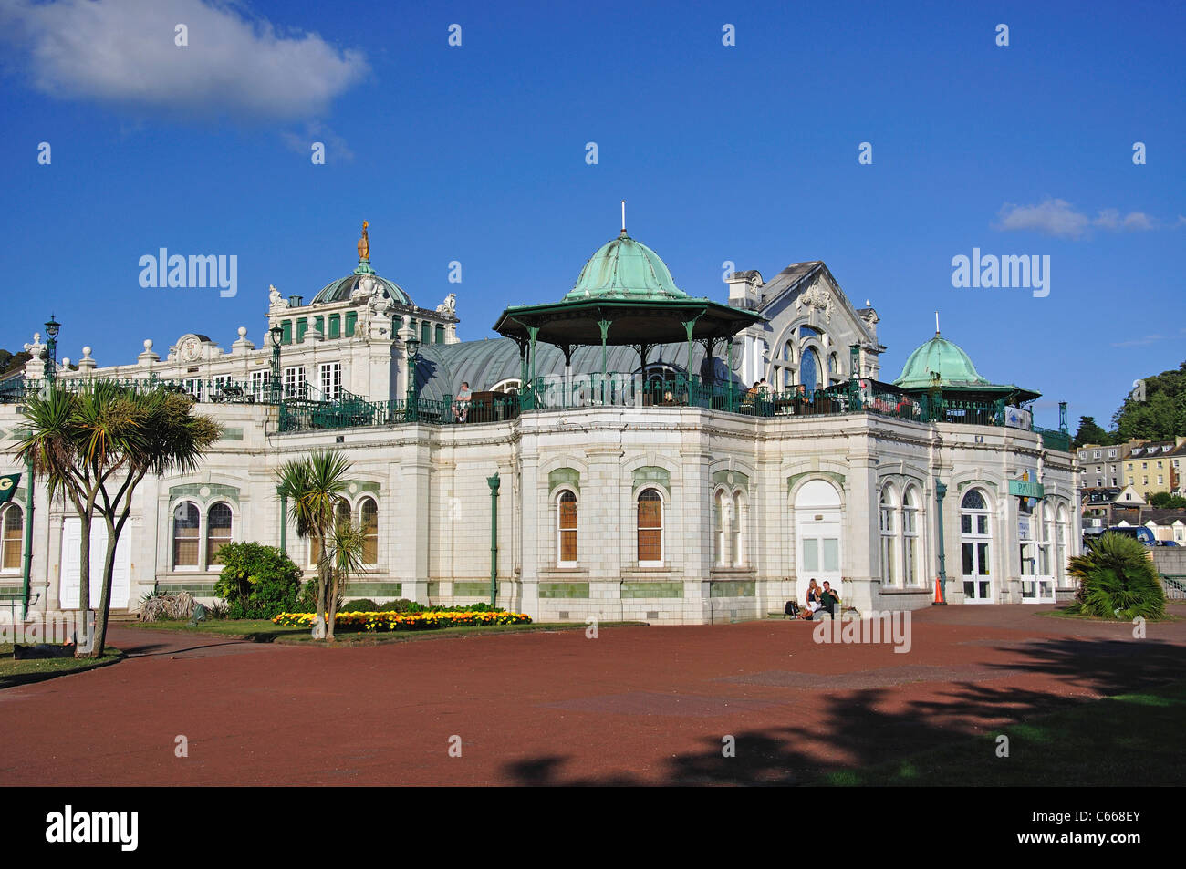 The Torquay Pavilion on waterfront, Torquay, Devon, England, United ...