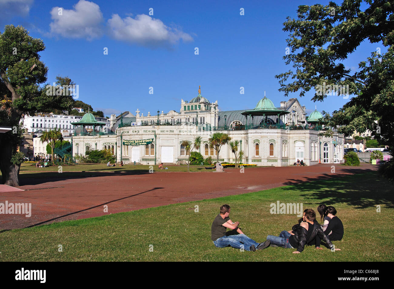 The Torquay Pavilion on waterfront, Torquay, Devon, England, United ...