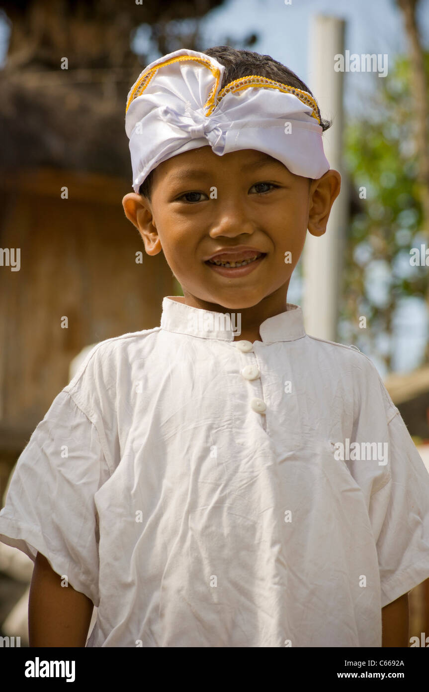Balinese child in traditional costume hi-res stock photography and ...