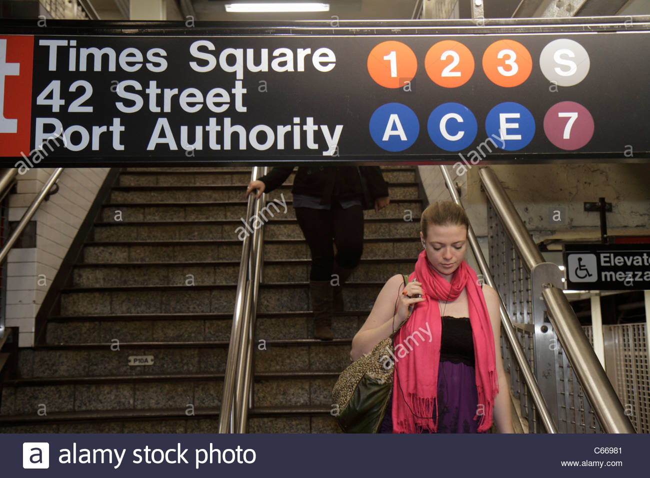 Stairs Times Square New York Stock Photos & Stairs Times Square New ...