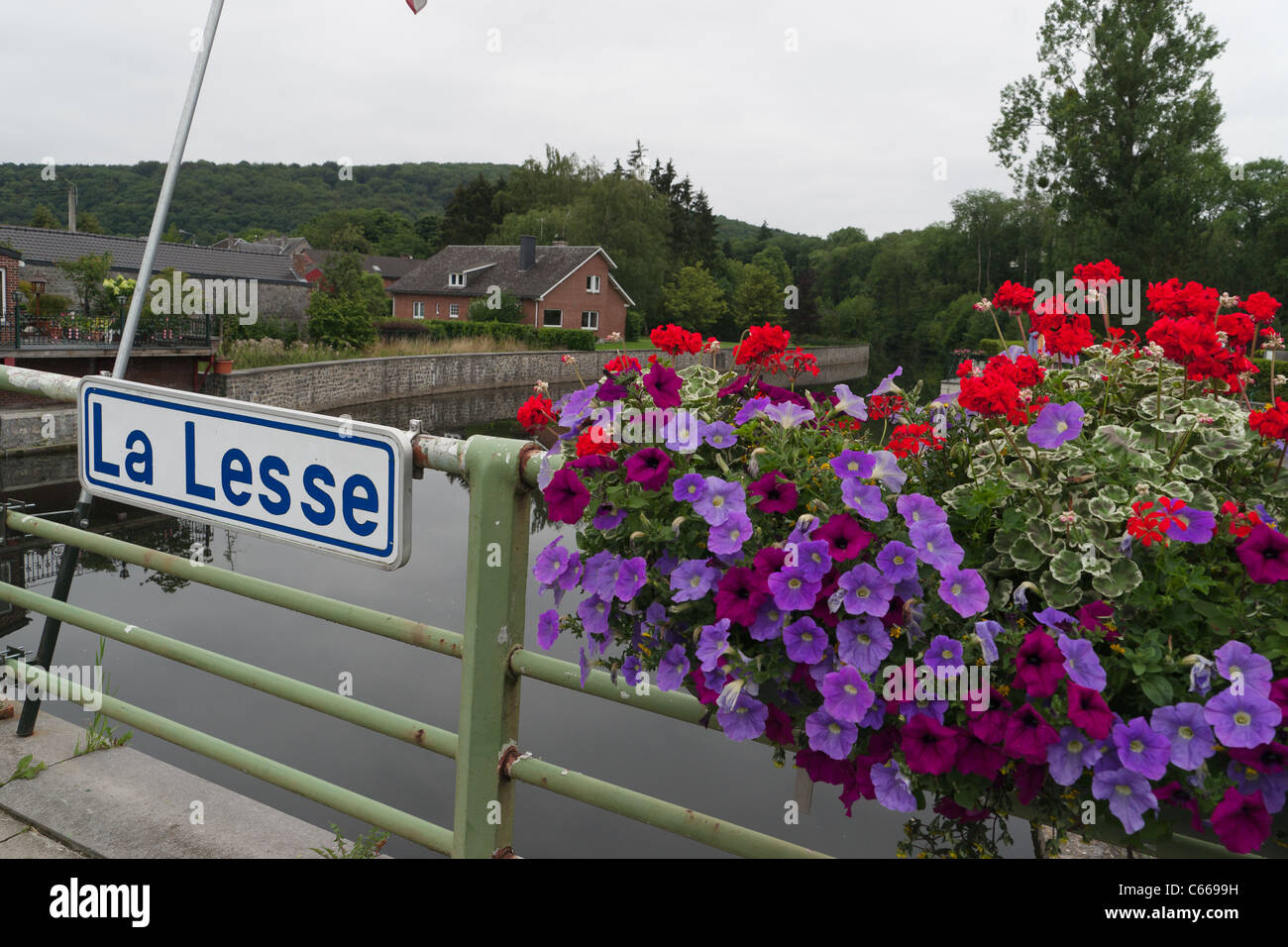 River the Lesse in Han sur Lesse, Ardennes, Belgium Stock Photo - Alamy