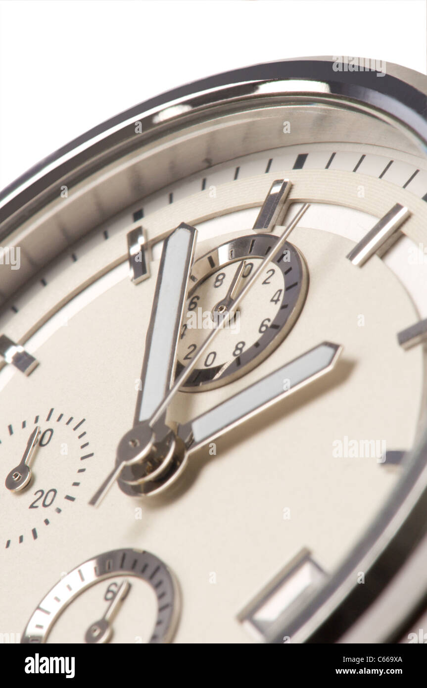 Detail of watch face Stock Photo - Alamy