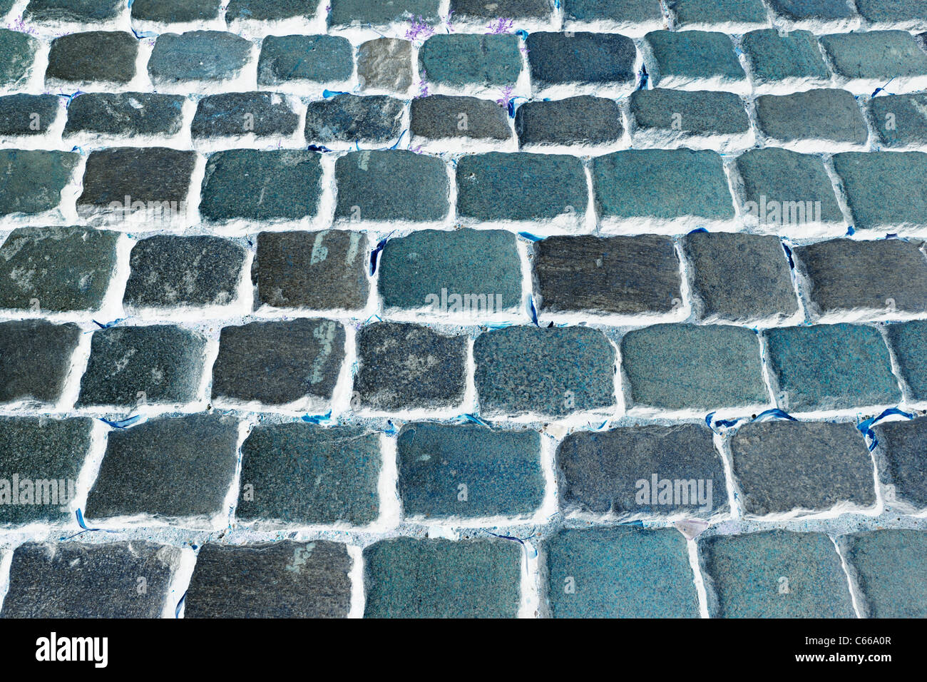 Paving stones (negative exposure) - Hannover, Germany Stock Photo - Alamy