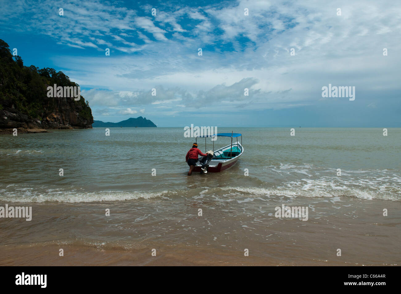 beautiful coastal scenery in Bako National Park in Sarawak, Borneo ...