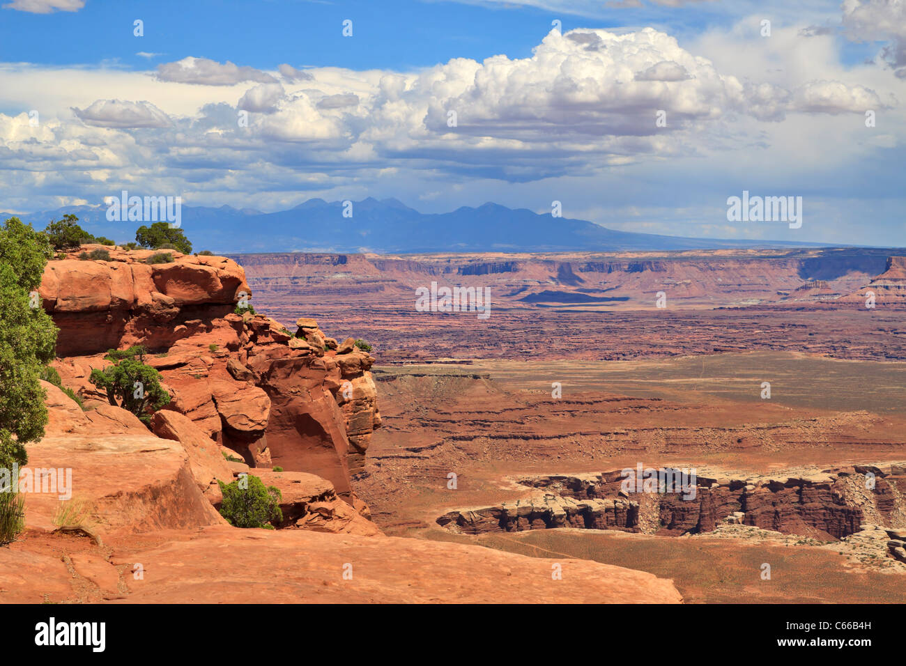 Grand View Point Overlook, Canyonlands National Park, Utah Stock Photo ...