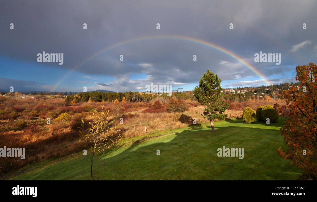 Rainbow over wetlands hi-res stock photography and images - Alamy