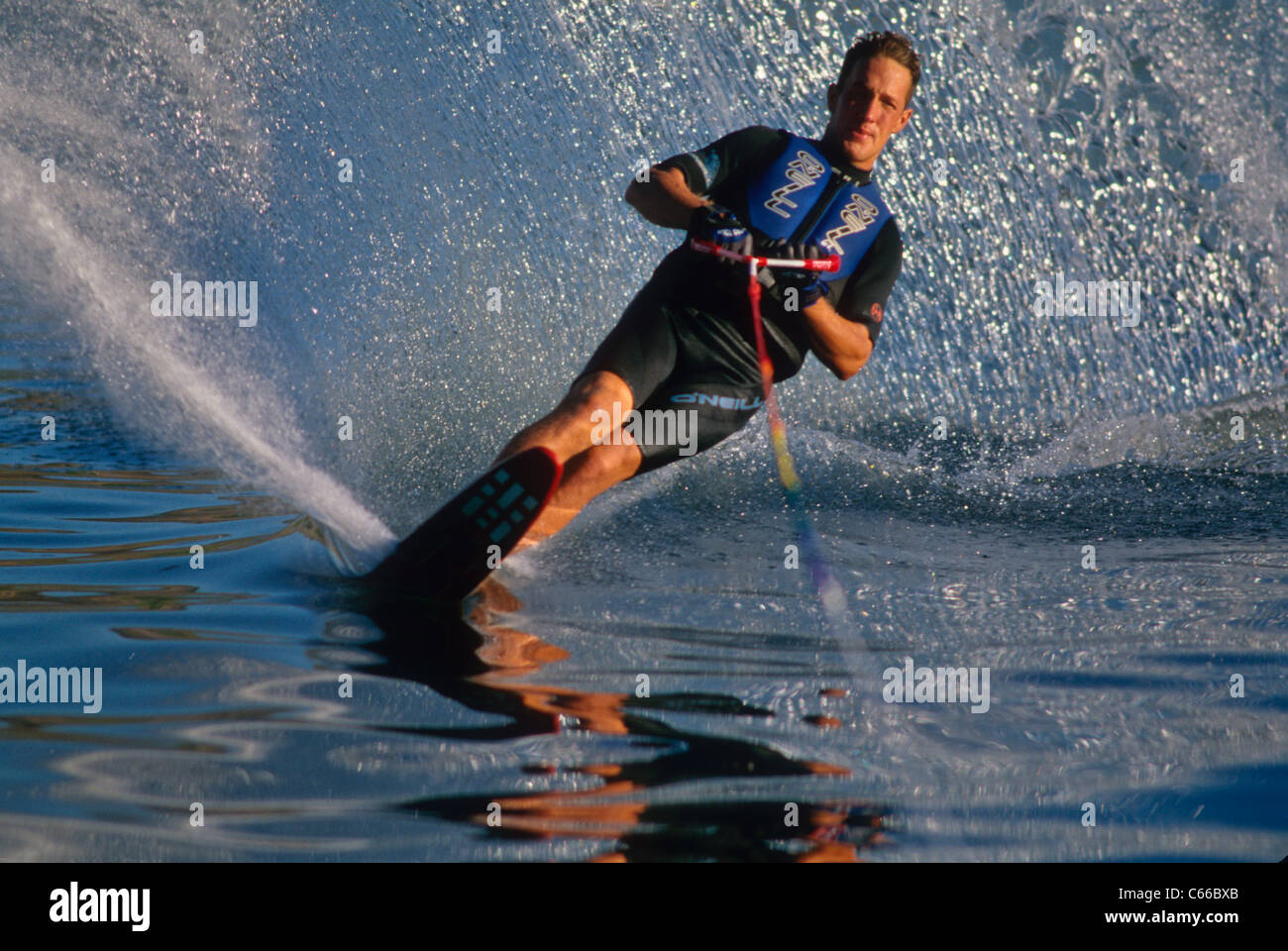 Water Skier in action Stock Photo - Alamy