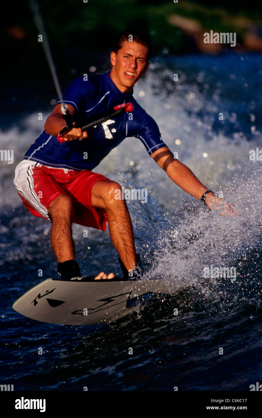 Water Skier in action Stock Photo - Alamy