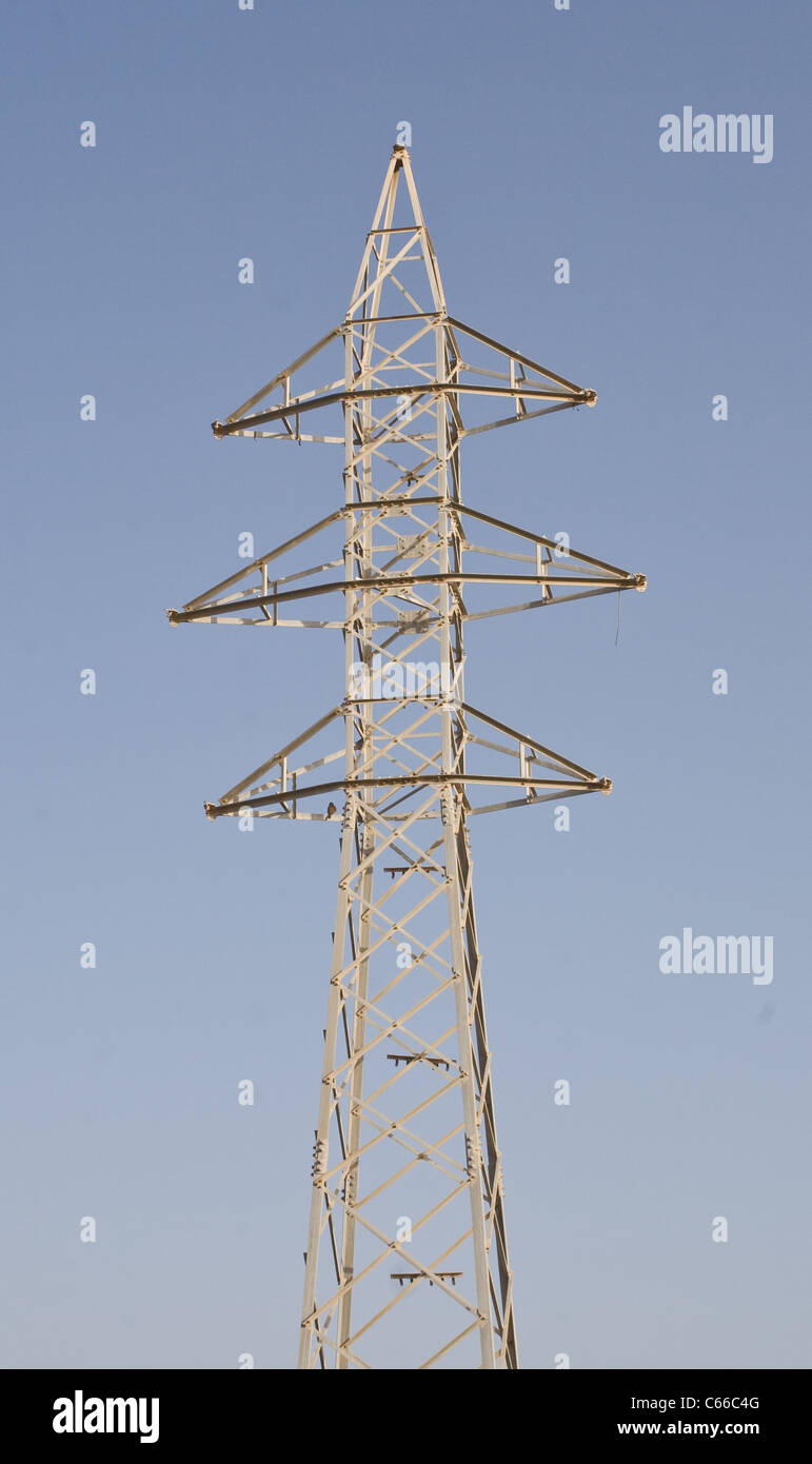 Power pylon disused with no powerlines attached Stock Photo - Alamy