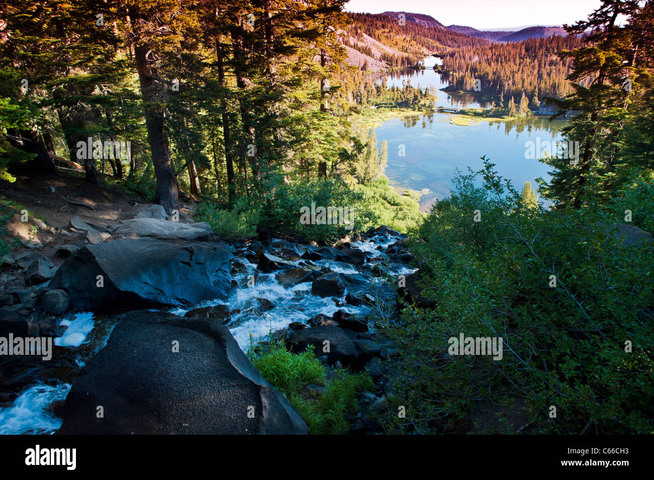 South of Mammoth Lakes, CA is this wonderful clear and cool mountain ...