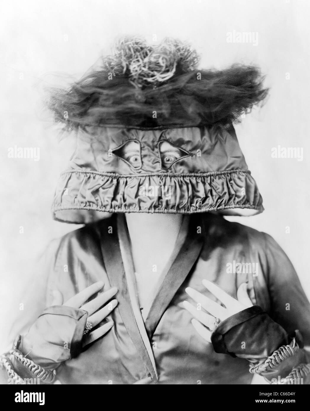 Wearing on head Black and White Stock Photos & Images - Alamy