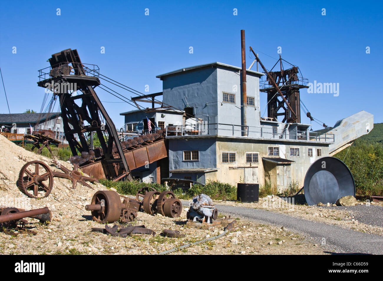 Goldstream Dredge Number 8 in Fairbanks, Alaska Stock Photo - Alamy