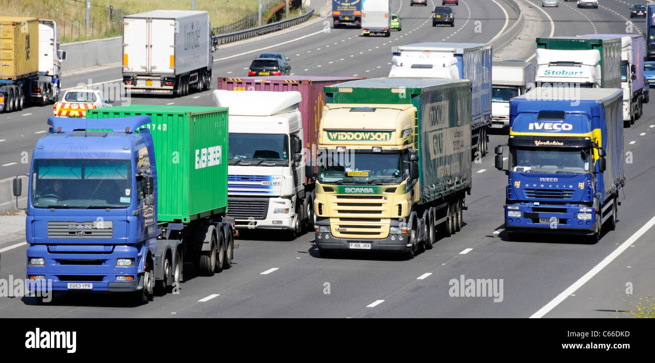 Eu lorry drivers hi-res stock photography and images - Alamy