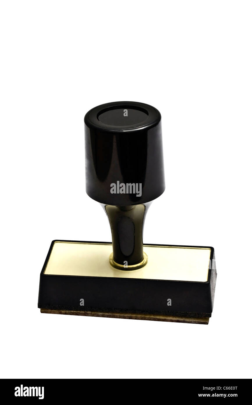 Black stamp isolated on white background Stock Photo - Alamy